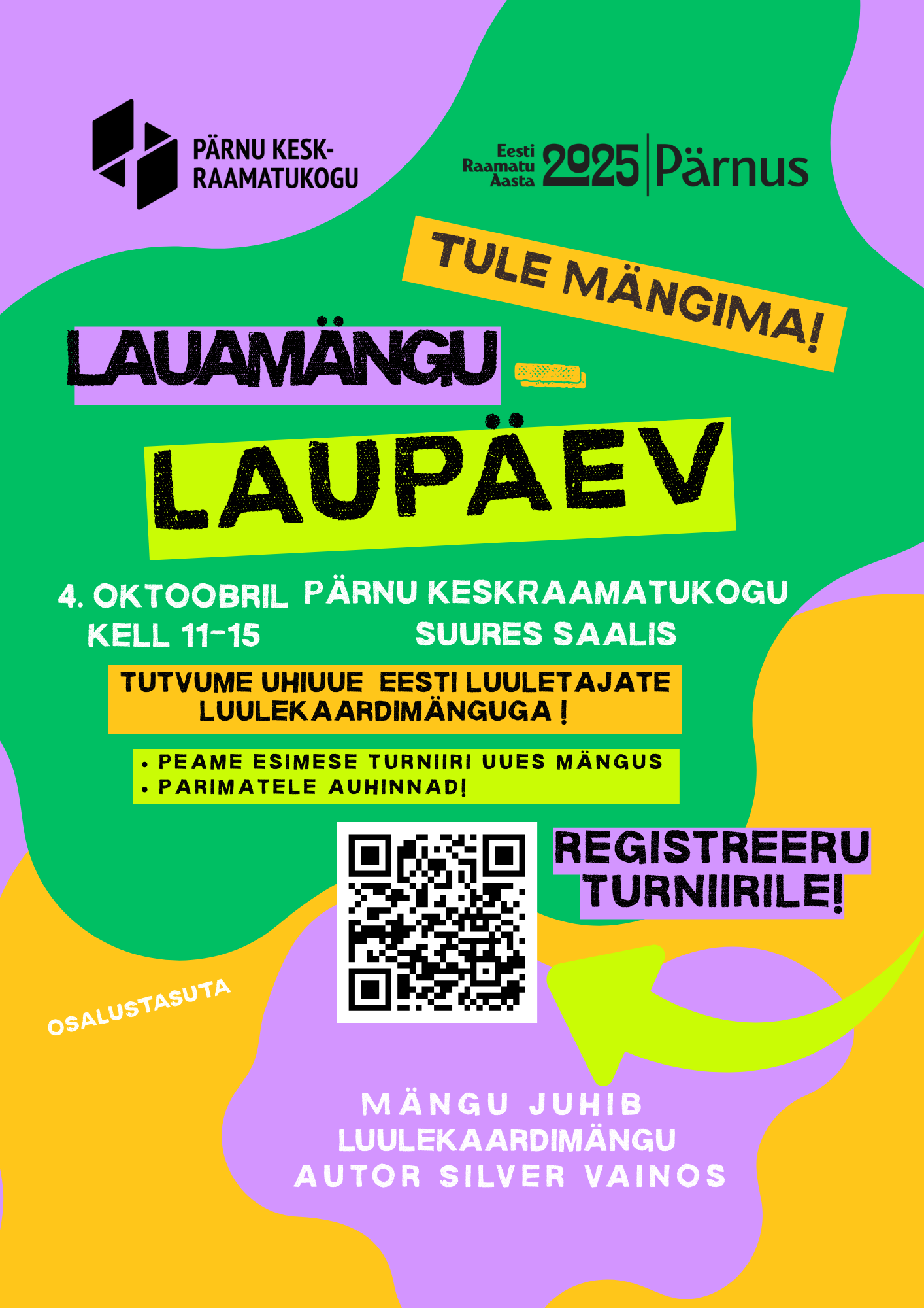 Lauamängulaupäev: kaardimängu "Eesti luule" esitlus ja miniturniir - Andras